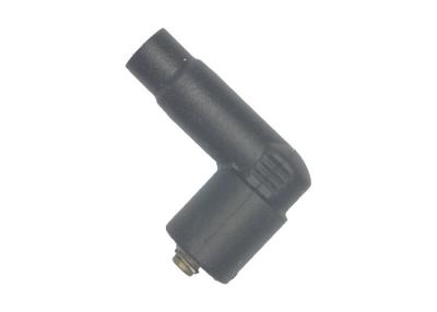 China High Voltage Heat Resistant Spark Plug Wire Connector 90° Bend 1KΩ±20% Resistance 14mm Plug Entry for sale