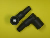 China 90 Degree Bended Silicone Spark Plug Wire Connector 1K Ohm 8-8.5mm Diameter Set of 9 for sale