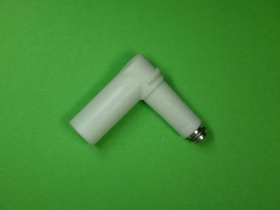 China 90 Degree Bended White PBT Resistor 1KΩ ±20% With 30KV Voltage Rating for Automotive Ignition Systems for sale