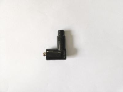 China 30KV 1KΩ 90-Degree Spark Plug Wire Connector with PBT Resistor - 6.2mm & 14mm Entry Diameters for sale
