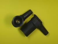 China Bended Spark Plug Wire Connector 0KΩ Resistance 30KV Breakdown Voltage 6mm Cable Entry for Automotive Ignition Systems for sale