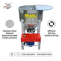 China Poultry Farming Animal Feed Mixer 150KG Vertical Stainless Steel Wet and Dry Feed Mixing for sale