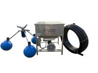 China Fully Automatic Timed Powder Air Feeder Big Pond Fish Feeder Machine 360 Degree for sale