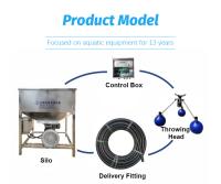 China 360 Degree Rotary Throw Type Auto Feeder for Fishpond Pond Fish and Shrimp Farming for sale
