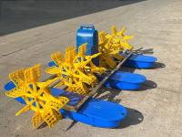 China 6 Impellers 2.2kw Aquaculture Water Surface Floating Paddlewheel Aerator for Fish Shrimp Pond for sale