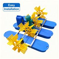 China 2HP 1.5KW 4 Impellers Paddle Wheel Aerator for Fish Farming Pond Aerators Agricultural for sale