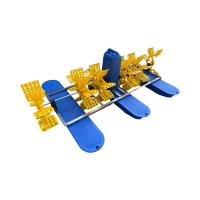 China 304 Stainless Steel Six Impeller Paddle Wheel Aerator 3HP with Motor Engine for sale