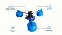 China 2HP Frequency Conversion Vane Paddle Wheel Aerator for Pond Oxygen Increase for sale