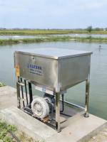 China 1.5kw Energy Saving Wind Send 180 Degree Auto Shrimp Fish Pond Feeder for sale