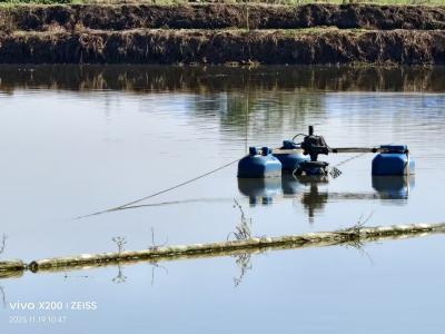 China Variable Frequency Paddle Wheel Aerator for Intensive Fish Farm Aeration for sale