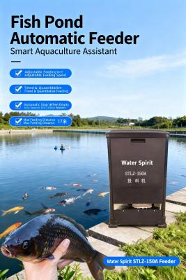 China 240KG Big Pond Automatic Fish Ponds Feeder Fish Farm Food Feeding Machine for sale