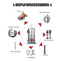 China 500-2000kg/H Fully Automatic Gas Diesel Steam Boiler Italy Burner Control System for sale