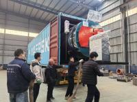 China WNS Mobile1-30Ton Diesel Heavy Oil Waste Oil Fully Automatic Fire Tube Steam Boiler for Construction Site Field Outdoor Use for sale