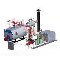 China Original WNS 1-30Ton Oil Gas Fired Steam Boiler Carbon Steel Plate Italy Burner for sale