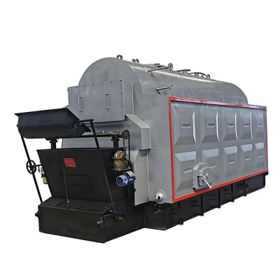 China DZL 6 Ton Automatic Chain Grate Palm Shell Bagasse Straw Biomass Steam Boiler Industrial Use for sale