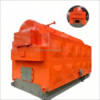China DZH Series 4 Ton Hand Fired Biomass Coal Wood Pellet Fixed Grate Steam Boiler Industrial Use for sale