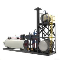 China 700 kw Horizontal Oil Gas Fired Thermal Oil Boiler YYQW Industrial Thermal Oil Heater for sale