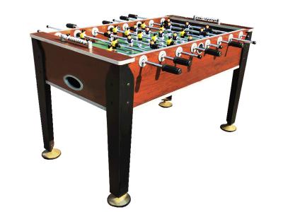 China Professional 5 FT Soccer Game Table Wood Color Steel Rod For Entertainment for sale