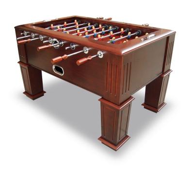 China Wood Veneer Frame Heavy Duty Football Table With Durable Solid Steel Rod for sale