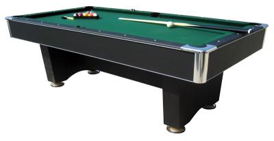 China Dark Green 8FT Heavy Duty Pool Table Chromed Metal Corner For Teenages Playing for sale