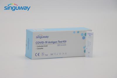 China COVID-19 Antigen Rapid Test Cassette Swab 96.7% Sensitivity ISO13485 for sale