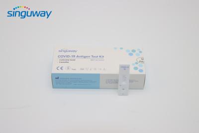 China COVID-19 Antigen Rapid Test Cassette Colloidal Gold Nasal Saliva Swab 20-30min for sale
