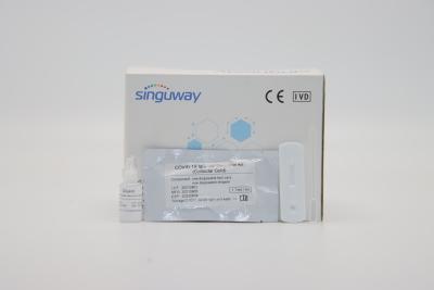 China Oral Swab Rapid IgG IgM Antibody Self Test Kit CE Approved OEM Singuway 1 Test for sale
