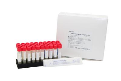 China Disposable VTM Virus Sampling Kit with Flocked Nylon Swab 10ml Tube for sale