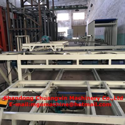 China 1500 Sheets / Shift Capacity Sandwich Wall Panel Machinery Magnesium Oxide Board for sale