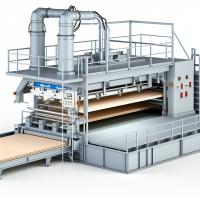 China High Flexural Strength Customized Cement Board Making Machine Formaldehyde Emission ≤1.5mg/L and Water Absorption ≤10% for sale