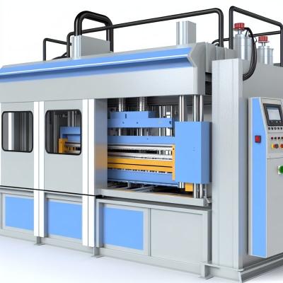 China Custom Color 3 Phase Wall Panel Forming Machine for Double Wall Panels for sale