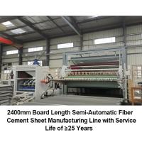 China 2400mm Board Length Semi-Automatic Fiber Cement Sheet Manufacturing Line with Service Life of ≥25 Years for sale