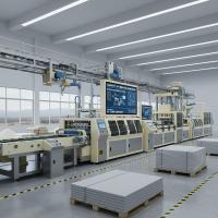 China Capacity 3-5 Million Sqm Fiber Cement Board Production Line High Automation PLC Control System 1 Year Guaranty Automation for sale