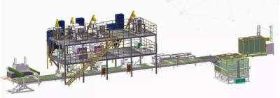 China 1-10mm Board Manufacturing Machine / Hardwood Board Production Machinery For Mgo Mgcl Saw Dust for sale