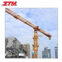 China ZTT86 Flattop Tower Crane 6t Capacity 56m Jib Length 1.2t Tip Load Hoisting Equipment for sale