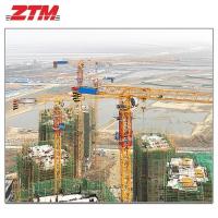 China ZTT86A Flat Top Tower Crane 6t Capacity 56m Jib 1t Tip Load Hoisting Equipment for sale