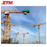 China ZTM ZTT136 Flat Top Tower Crane 6t Capacity 60m Jib 1.3t Tip Load CE ISO9001 for sale