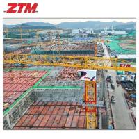 China ZTT256 Flattop Tower Crane 12t Capacity 70m Jib 2.3t Tip Load Hoisting Equipment for sale