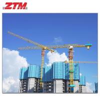 China ZTT296 Flattop Tower Crane 12t Capacity 75m Jib Length 2.2t Tip Load Hoisting Equipment for sale