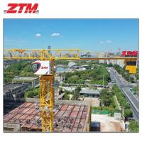 China ZTT296C Flattop Tower Crane 12t Capacity 70m Jib Length 3.1t Tip Load Hoisting Equipment for sale
