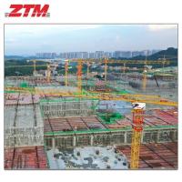 China ZTT336 18T Flattop Tower Crane 75m Jib Length 2.7t Tip Load for High Rise Building for sale