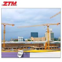 China ZTT466 Flattop Tower Crane 20t Capacity 80m Jib 3.3t Tip Load Electric Self Raising for sale