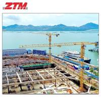 China ZTT176 Flattop Tower Crane 10t Capacity 65m Jib 1.5t Tip Load Hoisting Equipment for sale