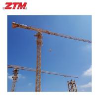 China ZTT146 Flattop Tower Crane 8t Capacity 60m Jib Length 1.5t Tip Load Lifting Equipment for sale