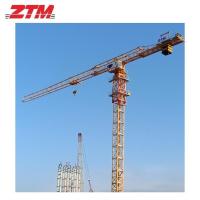 China ZTT146 Flat Top Tower Crane 6t Capacity 60m Jib 1.5t Tip Load High Safety Mini Crane for sale