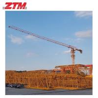China ZTT146 Flat Top Tower Crane 6t Capacity 60m Jib 1.5t Tip Load High Safety Mini Crane for sale