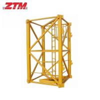China Zoomlion 6012 Tower Crane Mast Section 1.6x1.6x2.8m Q345B Steel for sale