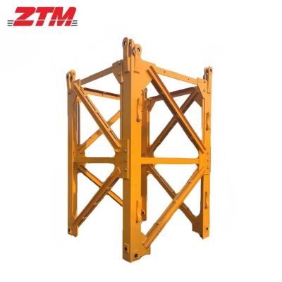 China L68B1 Tower Crane Mast Section 2x2x3m Q345B Steel 1935kg Pin Connection for sale