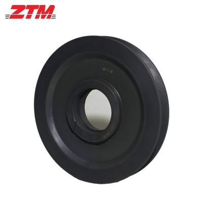 China Tower Crane Nylon Pulley 415mm High Precision Wear Resistant Steel Wire Rope Pulley for sale