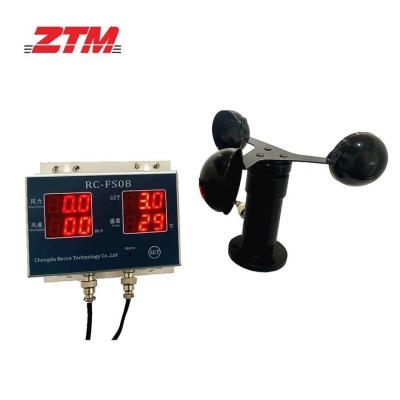 China Tower Crane Anemometer Wind Speed Indicator DC12V 133mm Industrial Grade for sale